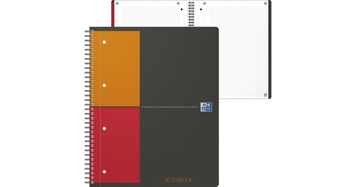 OXFORD 100104329 - International Activebook A4+, kariert 5 mm, 80 Blatt
