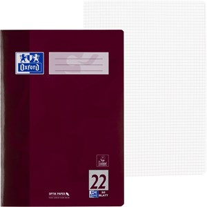 OXFORD 100050325 - Schule Schulheft A4, 32 Blatt, Lineatur 7 (kariert 7 ...
